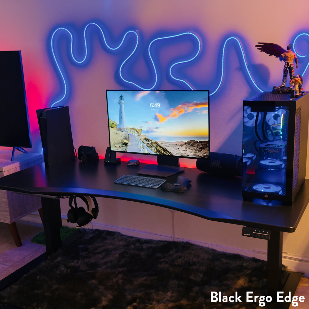Desky Alpha Dual Electric Standing Gaming Desk