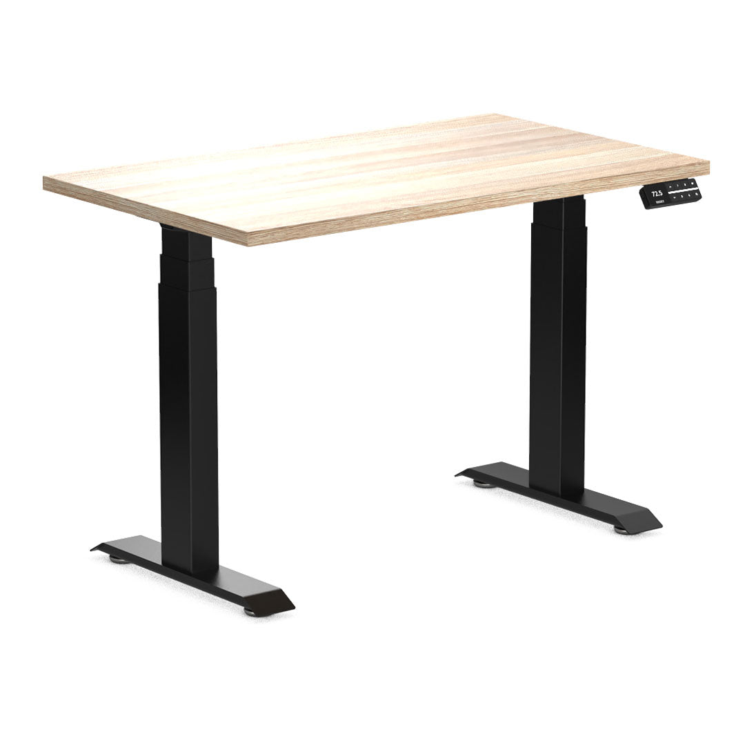 Desky Dual Mini Sit Stand Desk | Small Standing Desk