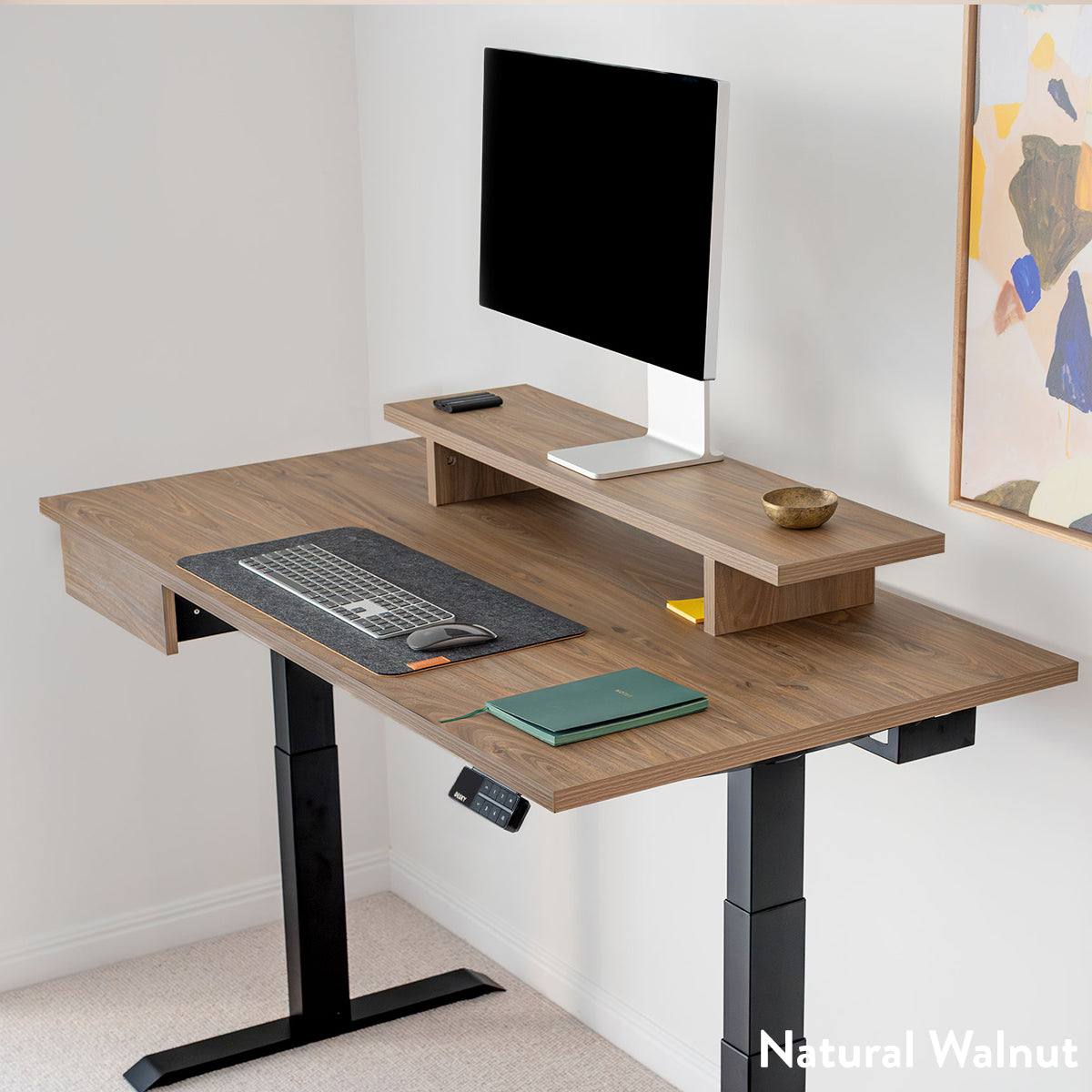 Desky Dual Laminate Sit Stand Desk
