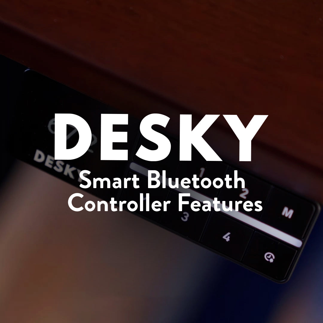 Desky Dual Mini Sit Stand Desk | Small Standing Desk